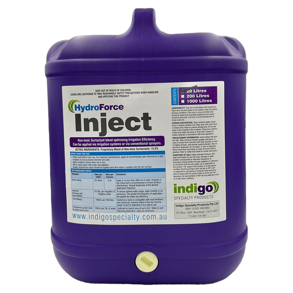 Indigo HydroForce Inject Wetting Agent – Turf Group Australia